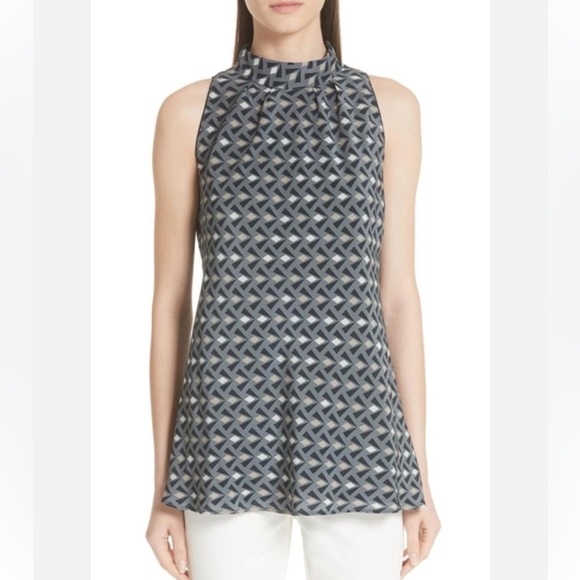 Lafayette 148 New York | Tops | Lafayette 48 Silk Tessie Blouse In Earl ...